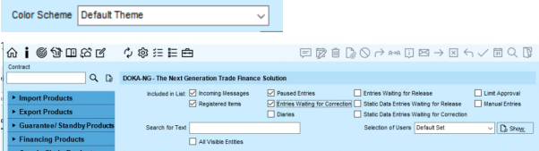 User Interface (UI) Color Schemes in Doka – DOKA-SaaS Help & Support
