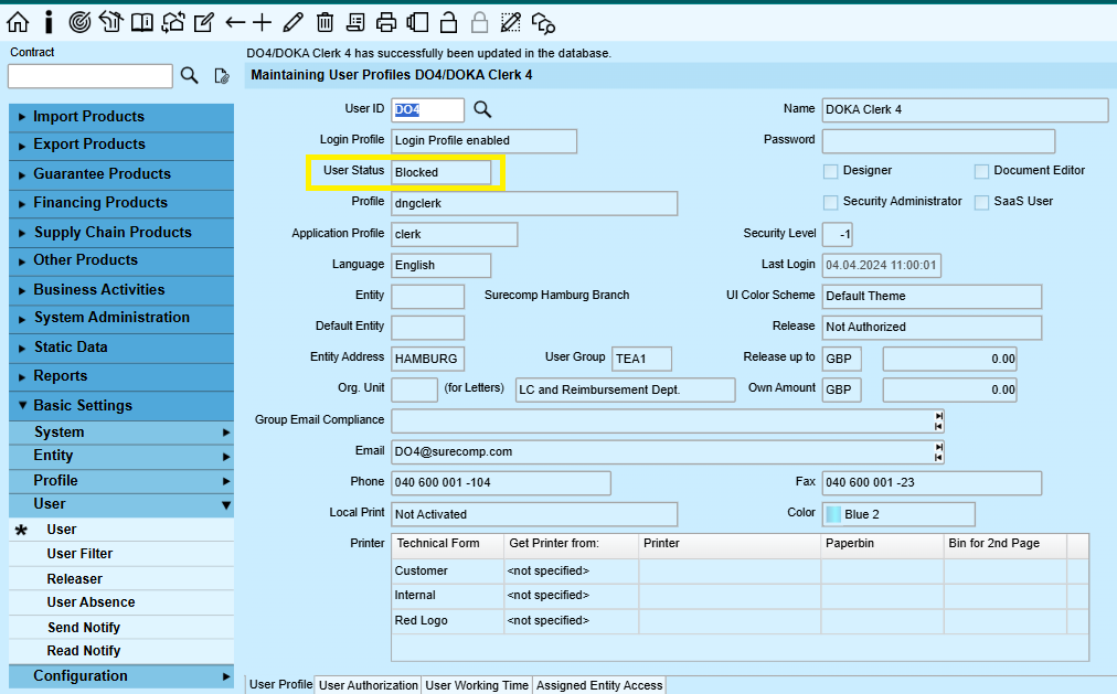 How to block/unblock the users in the Doka – DOKA-SaaS Help & Support
