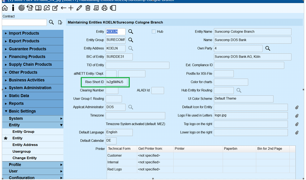 DOKA RIVO Connectivity: Multi Entity – DOKA-SaaS Help & Support