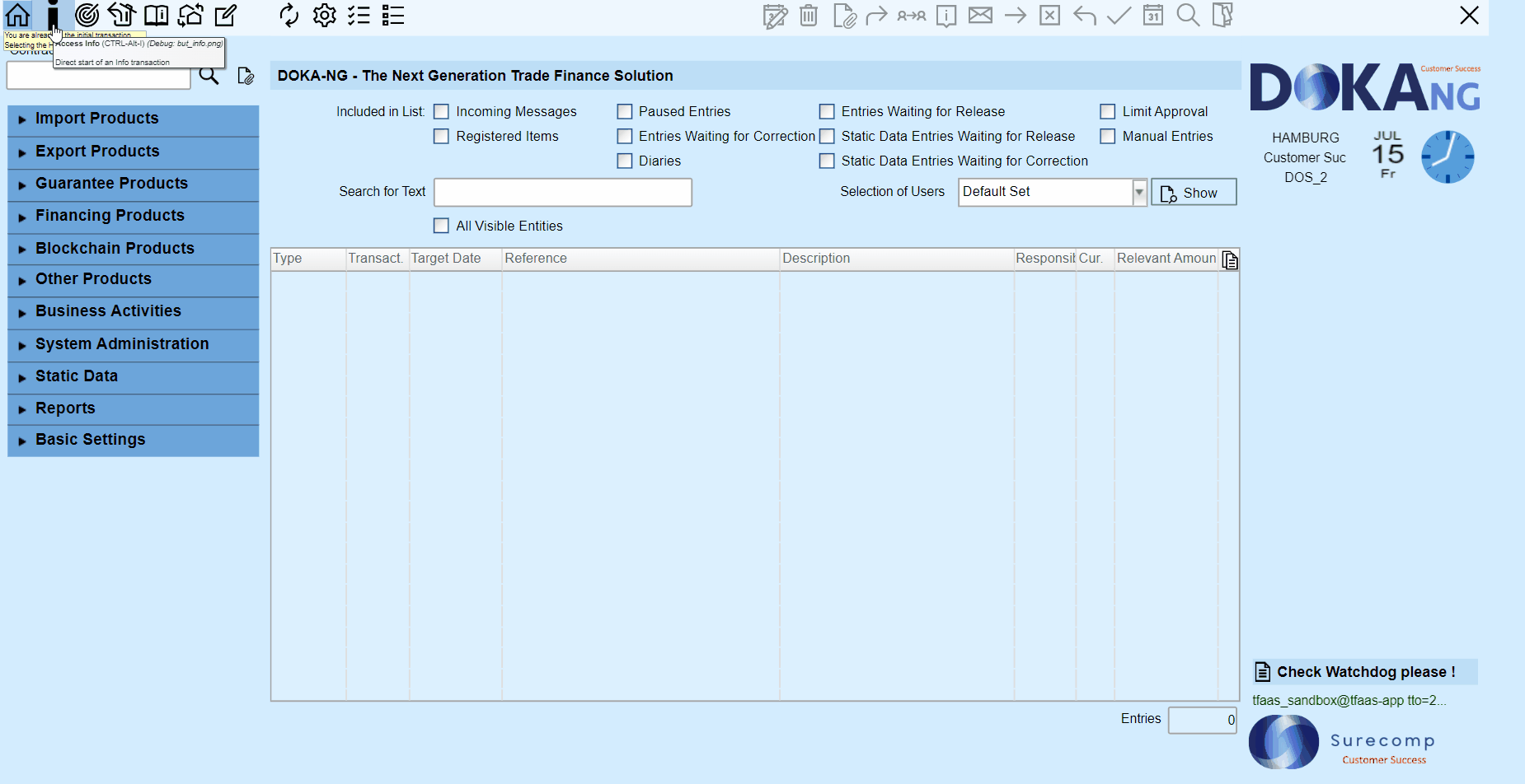 What are Info Transactions? – DOKA-SaaS Help & Support