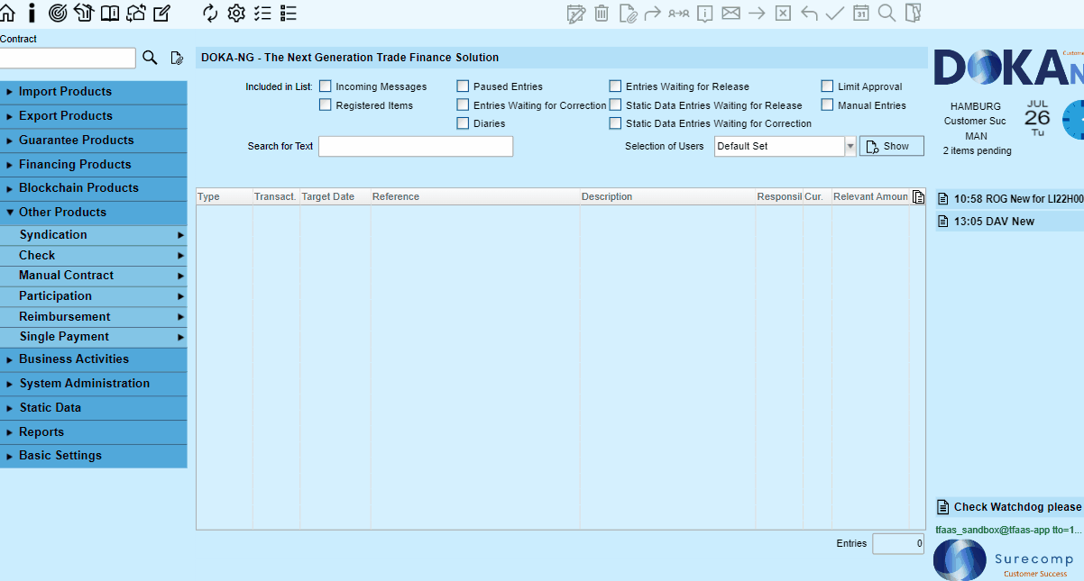 Pre-Opening a Reimbursement Authorization – DOKA-SaaS Help & Support